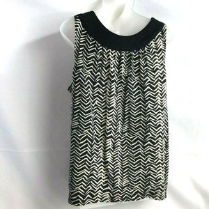 Studio Works | Tops | Studio Works Womens Sleeveless Zebra Striped Top ...